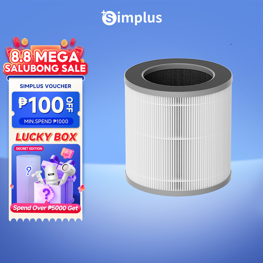 Simplus Air Purifier Filter HEPA H13 Remove Micron-Size Pollutants ...
