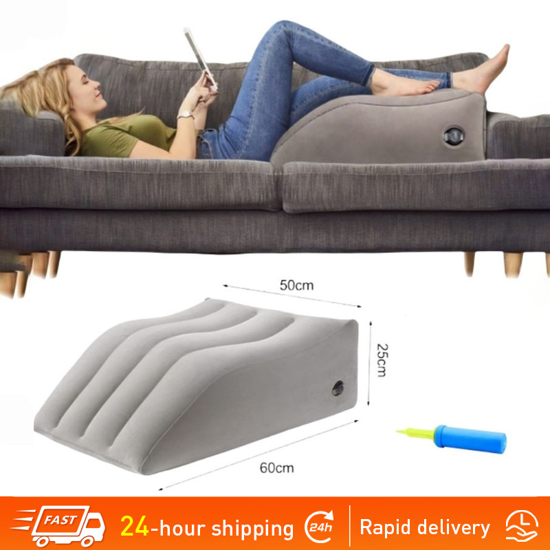 Inflatable Leg Elevation Pillow Foot Support Cushion Portable Wedge ...