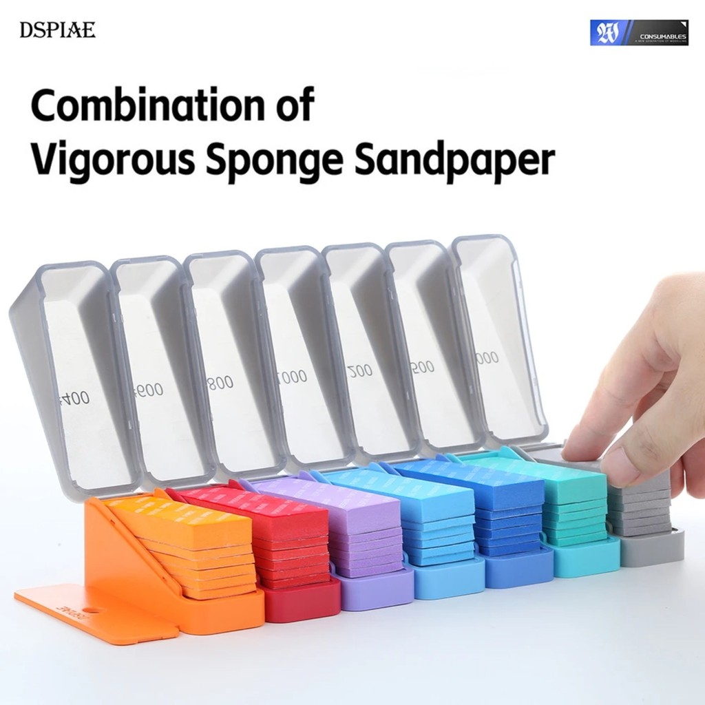 DSPIAE XSS-S01 Sponge Sander Kit for Gundam Model Sanding Sponge 3mm ...