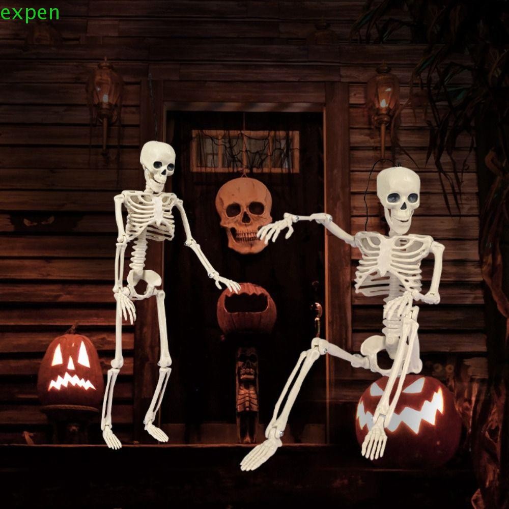 EXPEN Skeleton Human Model Decoration, Movable Glow in Dark Haunted ...