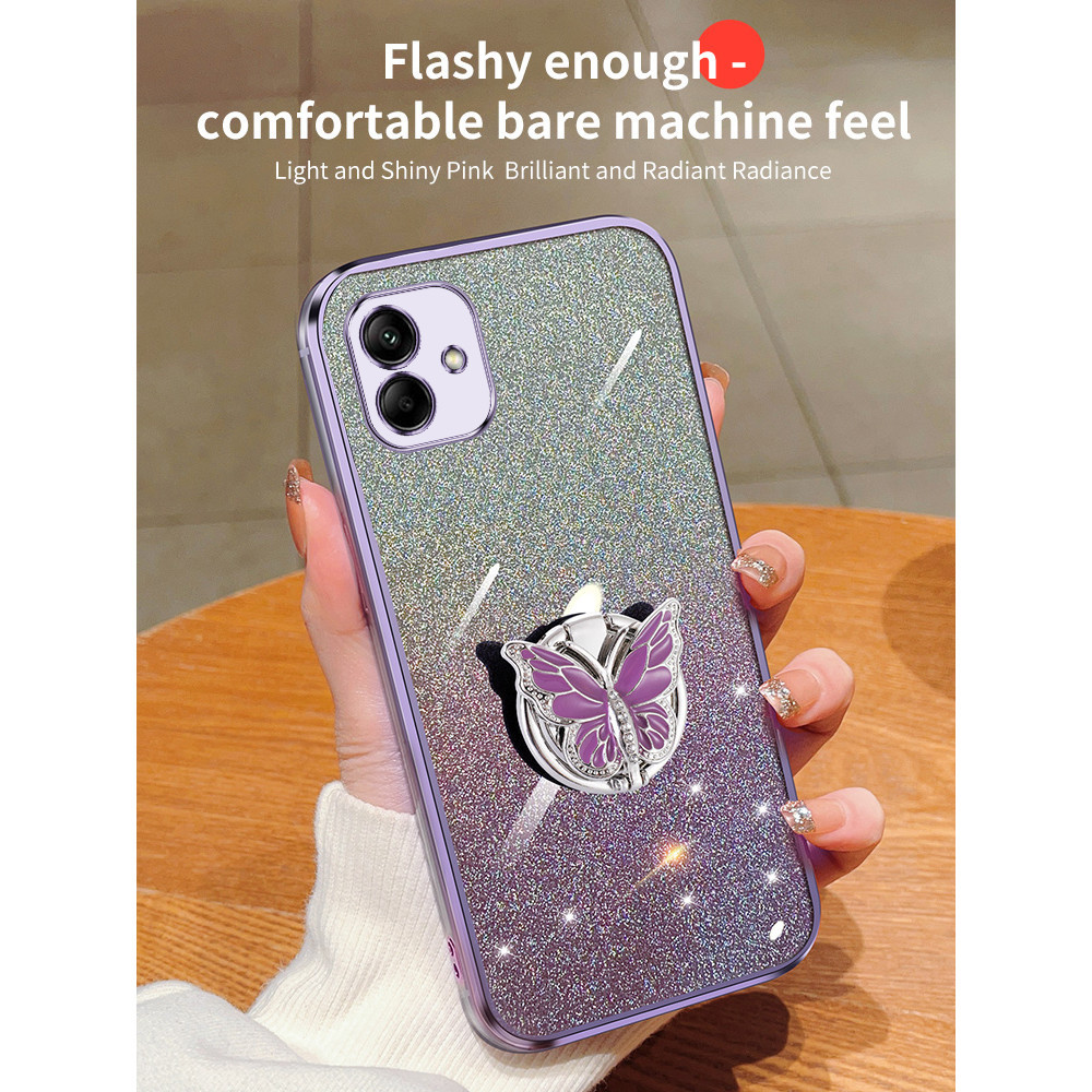 Casing Samsung A04 Samsung A04E Samsung A04S phone case features a soft gold edged glossy ...