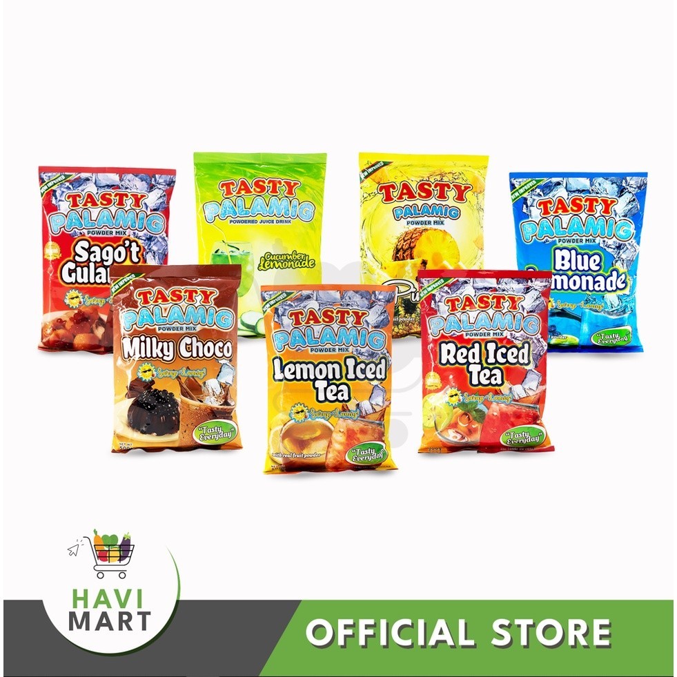 Tasty Palamig 500g Juice Powdered Drink Sago Gulaman Iced Tea Cucumber ...