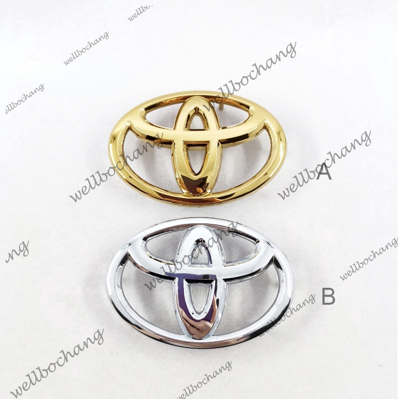 1 x ABS Gold TOYOTA Logo Car Auto Steering Wheel Emblem Badge Sticker ...