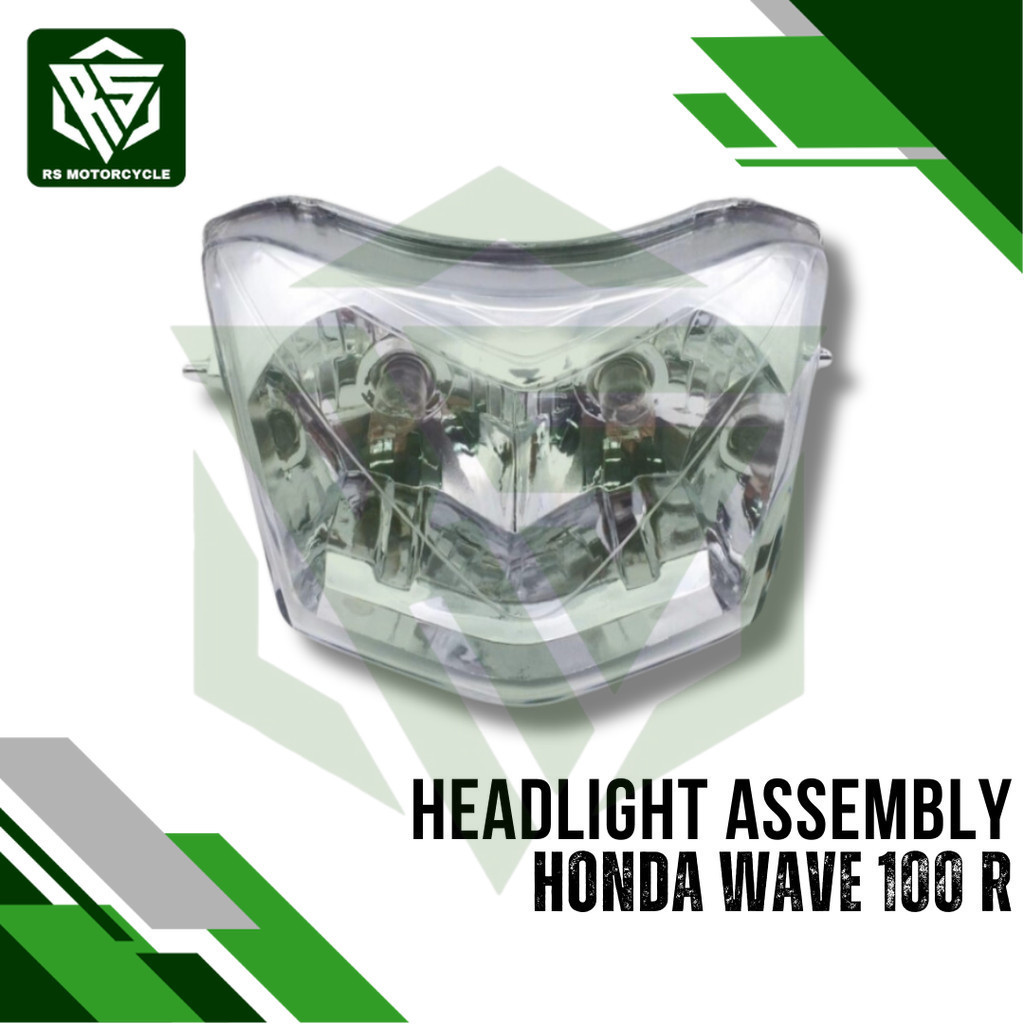 [RS MOTORCYCLE] HEADLIGHT ASSEMBLY FOR HONDA WAVE 100R | Shopee Philippines