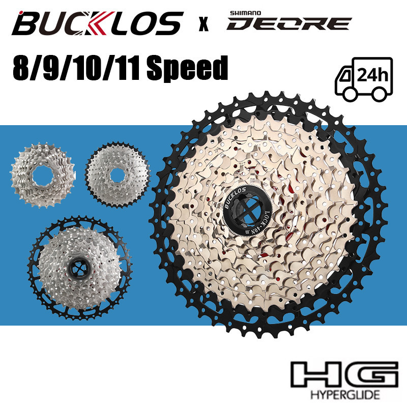BUCKLOS MTB Cogs Road Bike Cassette Cogs 8/9/10/11/12 Speed Freewheel ...