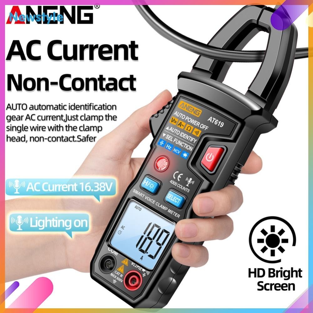 AU ANENG AT619 Ammeter Clamp Meter LCD Display Clamp-On Amp Meter ...