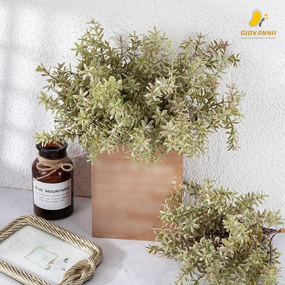 GIOVANNI1 Artificial Rosemary Plants, Realistic Handmade Licorice Leaf ...