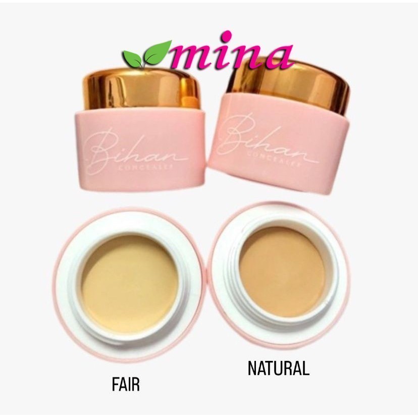 BIHAN CONCEALER 2 Code Light & Natural Full Coverage Travel Size ...