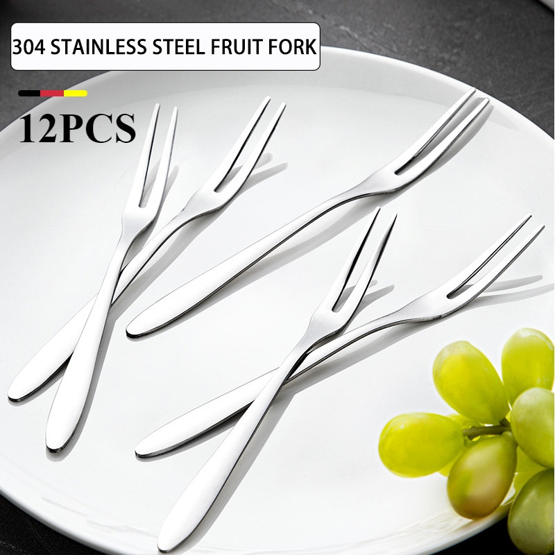 20 PCS Stainless Steel Mini Fork Kitchen Household Fork Mini Fruits ...