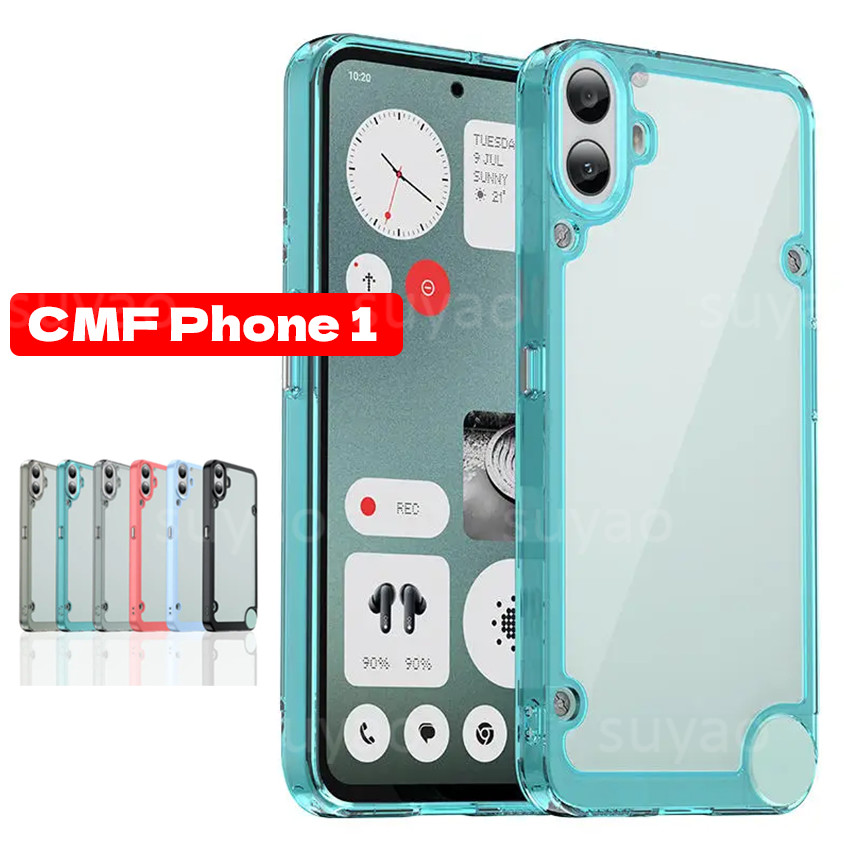 For Nothing CMF Phone 1 One 5G 2024 Case Colorful Transparent Silicone ...