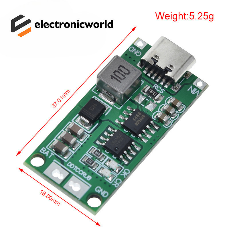 Multi-Cell 2S 3S 4S Type-C To 8.4V 12.6V 16.8V Step-Up Boost LiPo ...