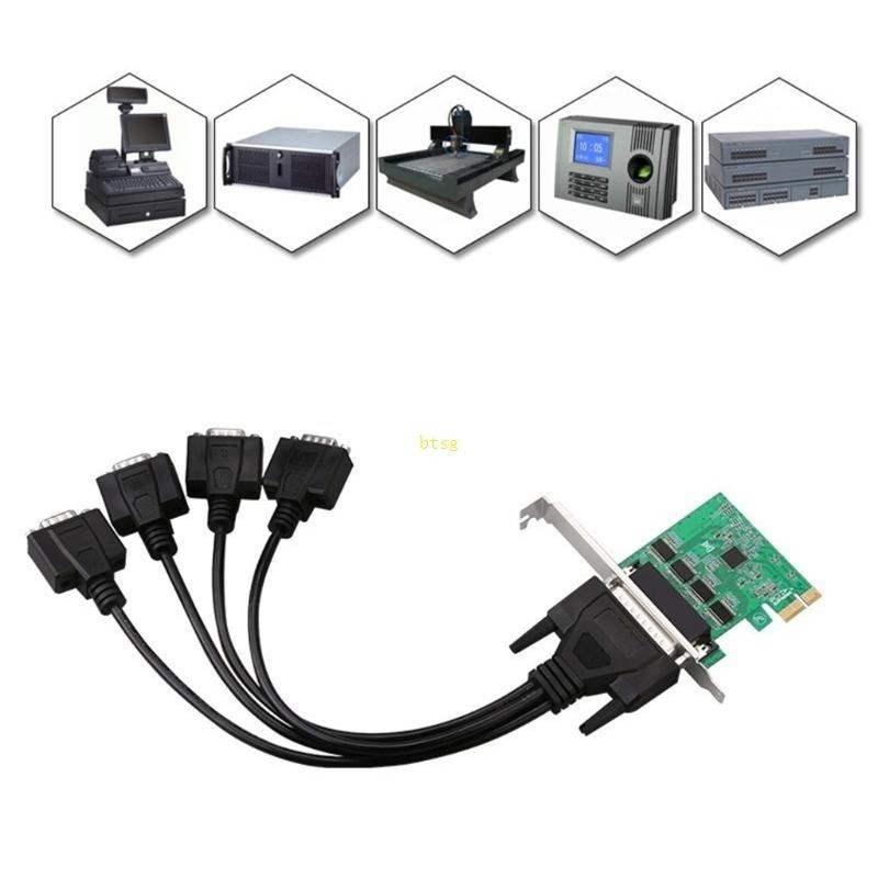 BT PCIE 1x to RS232 Serial Port Expansion Card for Industrial Control ...