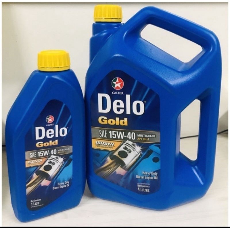 CALTEX Delo Gold API CH-4 SAE【15W-40】1L-4L Multigrade Heavy Duty Diesel ...
