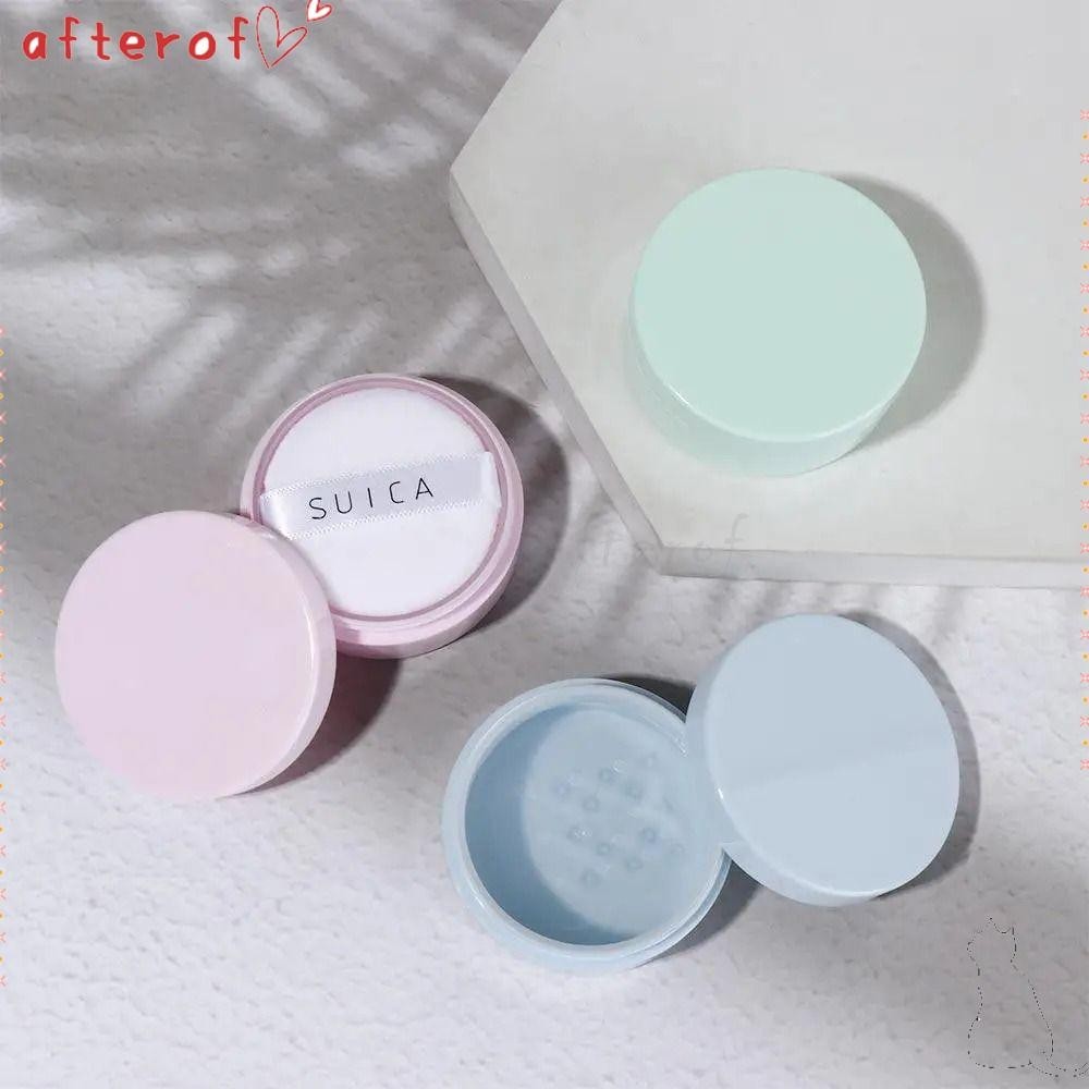 AFTEROF 1Pcs Empty Loose Powder Jars, Puff Powder Subpackage with ...