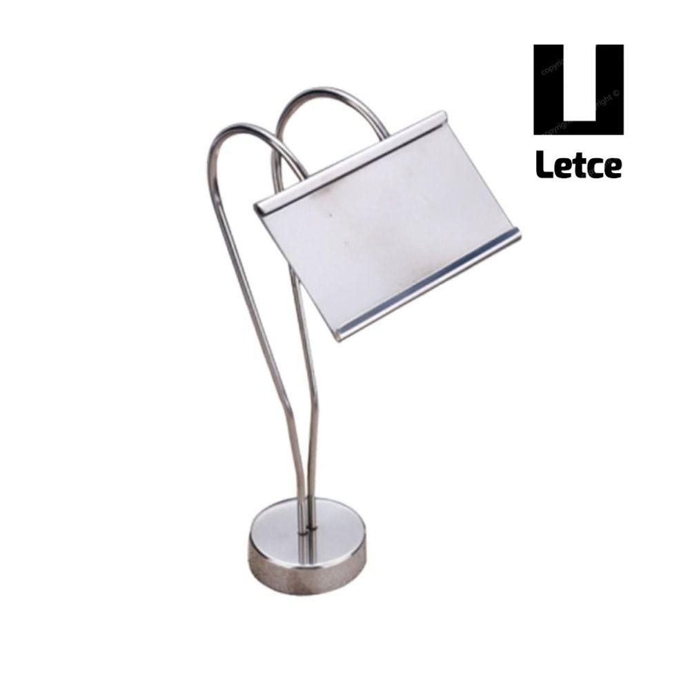 LETCE Menu Table Holder, Stainless Steel Silver Number Holders, Wedding ...