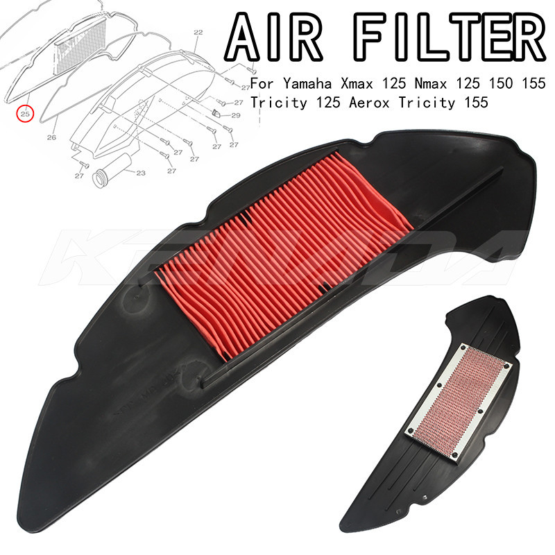 Air Filter Element Yamaha Aerox V2 Nmax V2 B6h-E4451-00 | Shopee ...