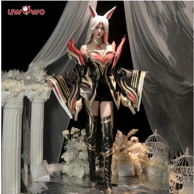 Uwowo League of Legends/LOL: Immortalized Legend Ahri Cosplay Costume ...