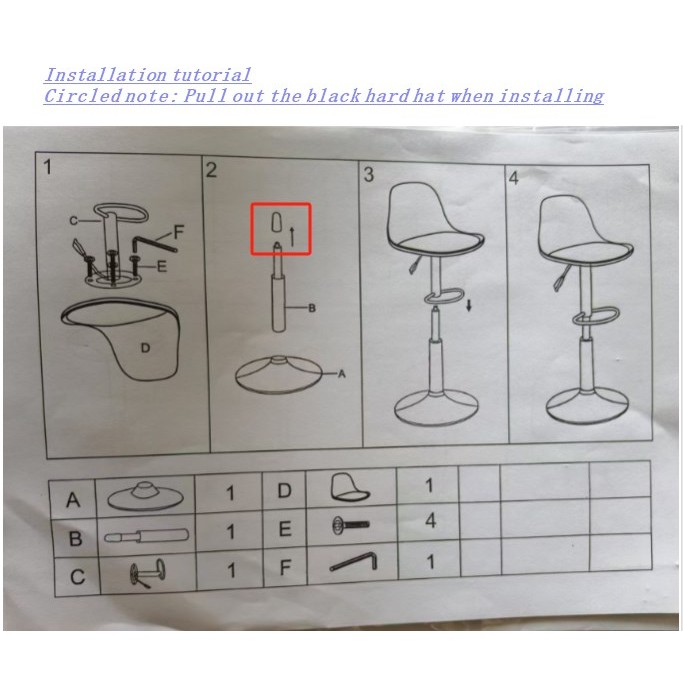 3Pcs Bar Stool High Chair Swivel Adjustable Height Bar Stool W/ Disc ...