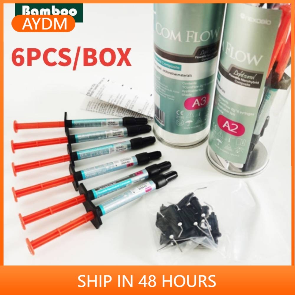 6 P CS Flow Composite Flow able Light Cure Dental Materials Filling ...