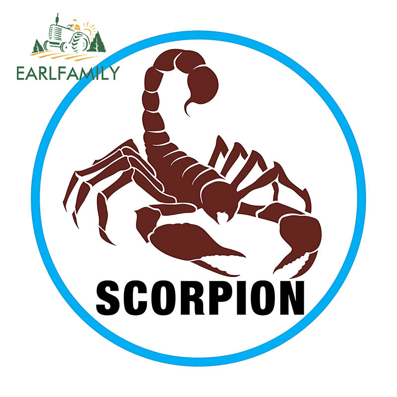 EARLFAMILY 13cm Scorpion Cartoon Funny Car Sticker Fashion Occlusion ...