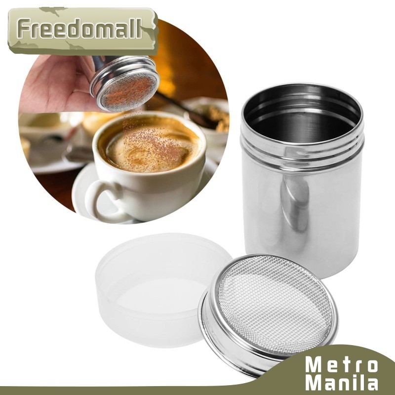Stainless Steel Powder Shaker Seasoning Shaker Jar Fancy Sugar Sifter ...