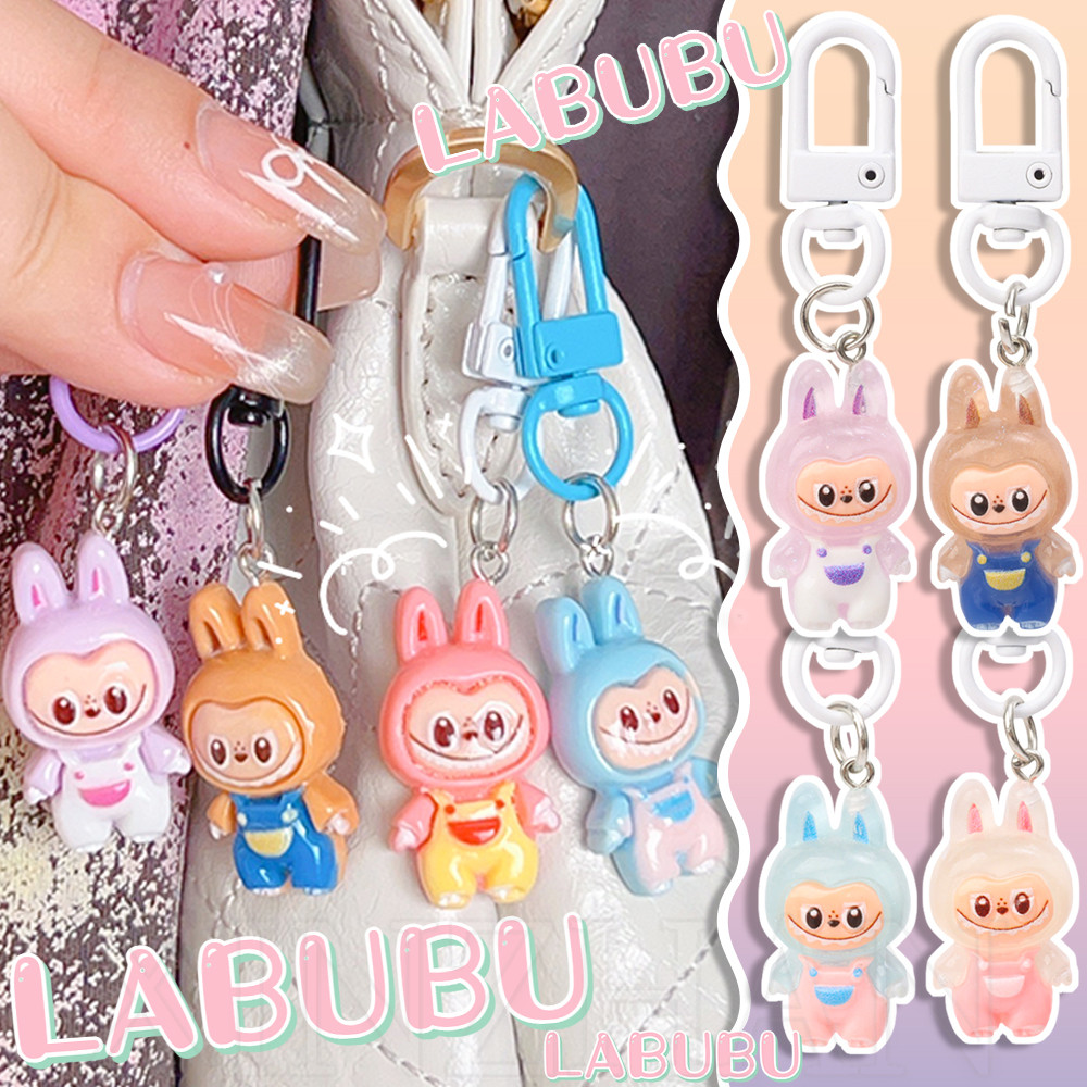 Cartoon Labubu Keychain - Sweet, Cute, 3D - Handbag Hanging Charms ...