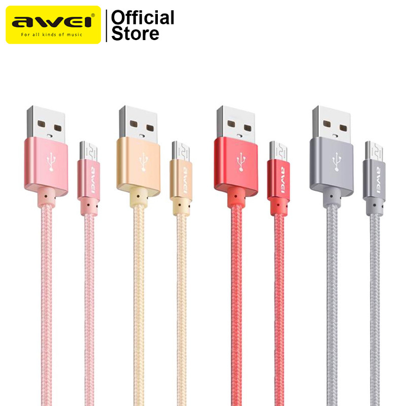 Awei CL-10 30cm Micro USB Fast Charging Quick Charge Data Transmission ...