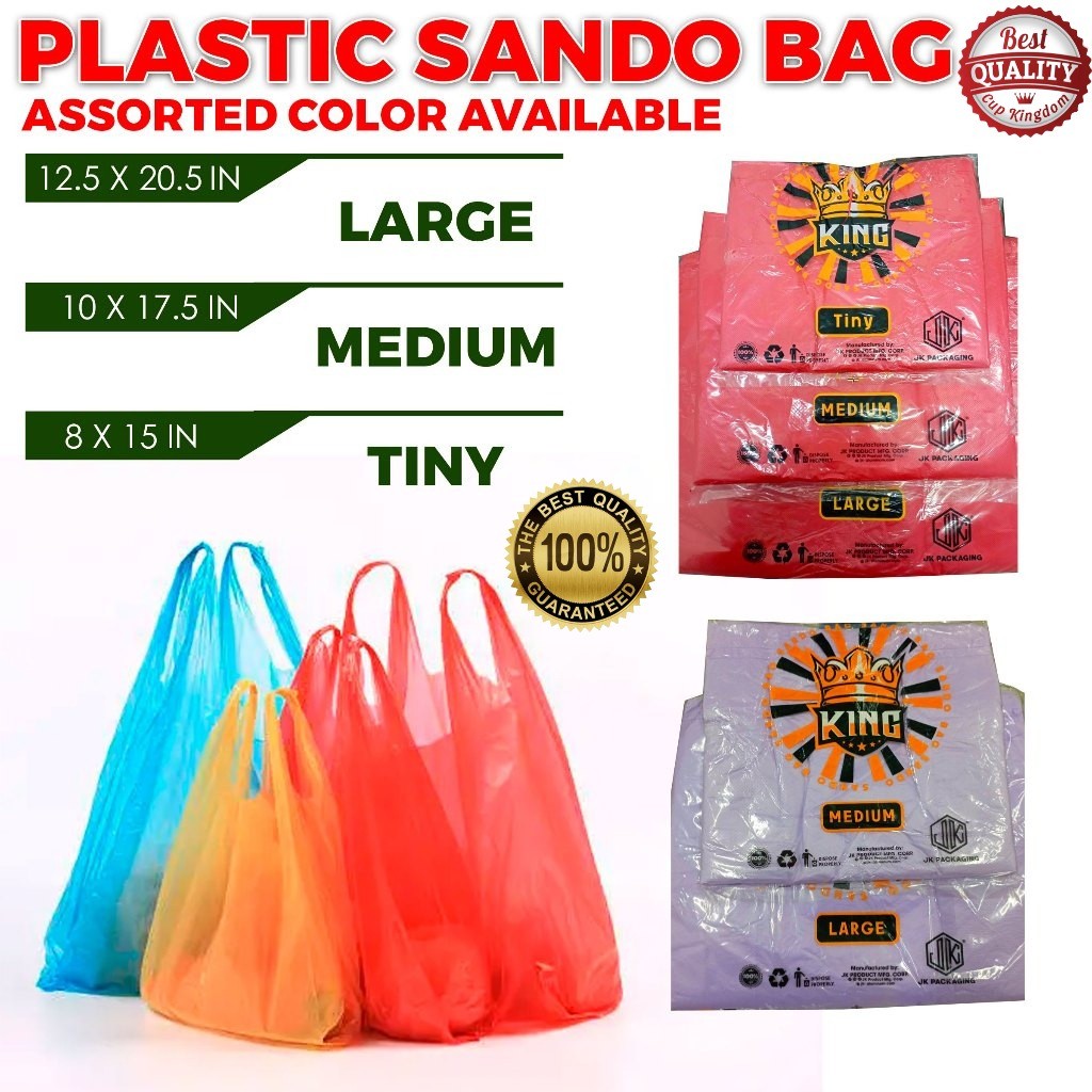 KING Colored Sando Plastic Bag Market Plastic Bag ( Mini,Tiny, Medium ...