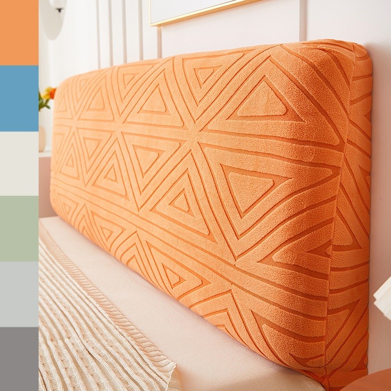 2024 Durable Jacquard Bed Backrest Cover All-inclusive Bed Headboard ...