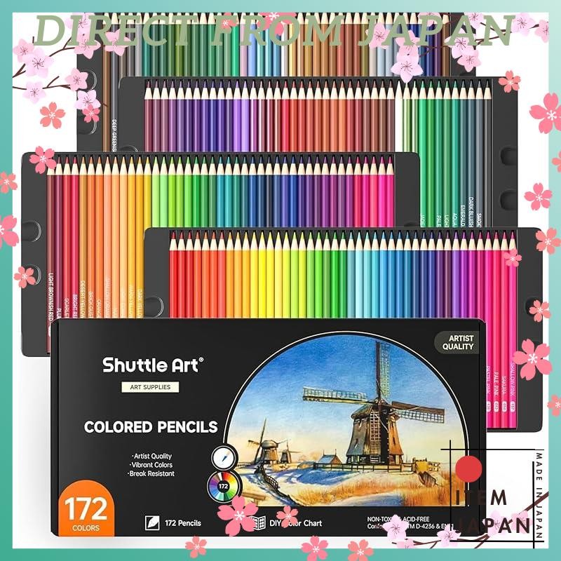 Shuttle Art 172 color colored pencil set oil-based colored pencil color ...