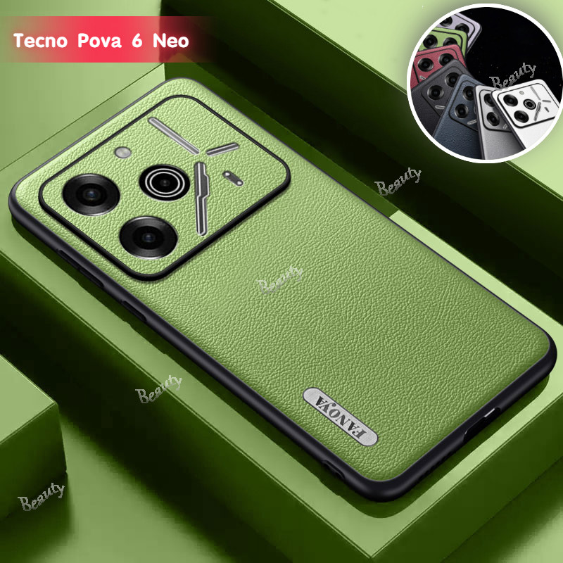 Case For Tecno Pova 6 Pro 5G Luxury Soft Silicone Leather Phone Cover For Tecno Pova 6 Neo 4G ...