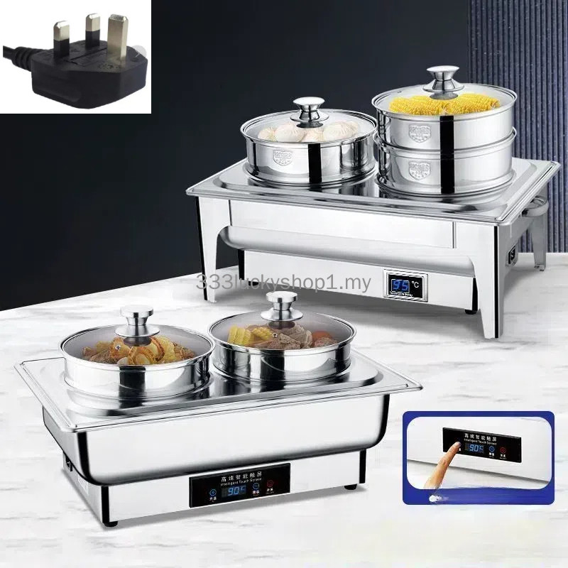 Electric Soup Warmer - Dual Stainless Steel Round Pot 86~185°F ...