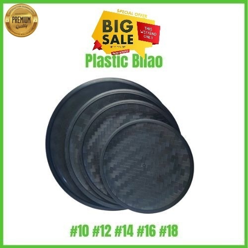 NEW 2024 5pcs Black Plastic Bilao Reusable Food Grade 10/12/14/16/18 ...