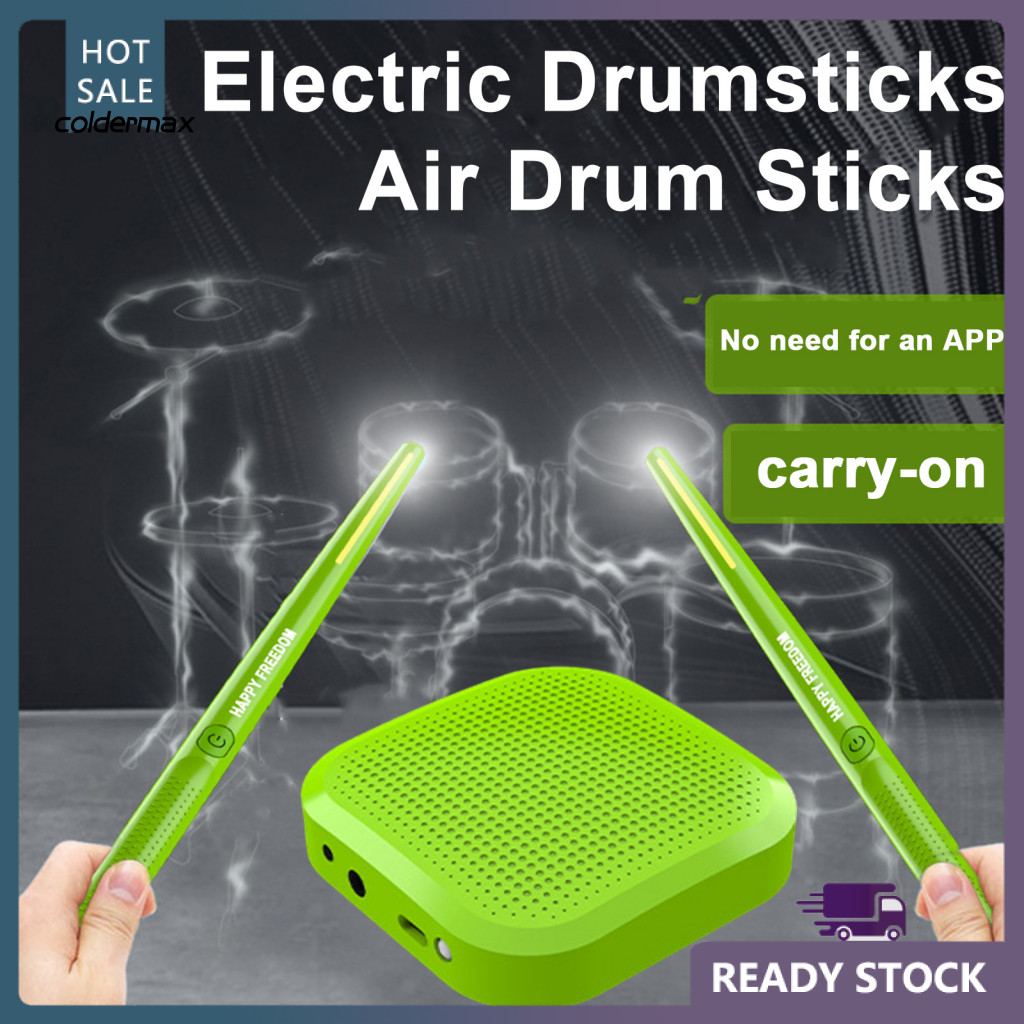 COLD Compact Drum Kit Electronic Drum Set Portable Air Drum Set with Motion Sensing Technology ...