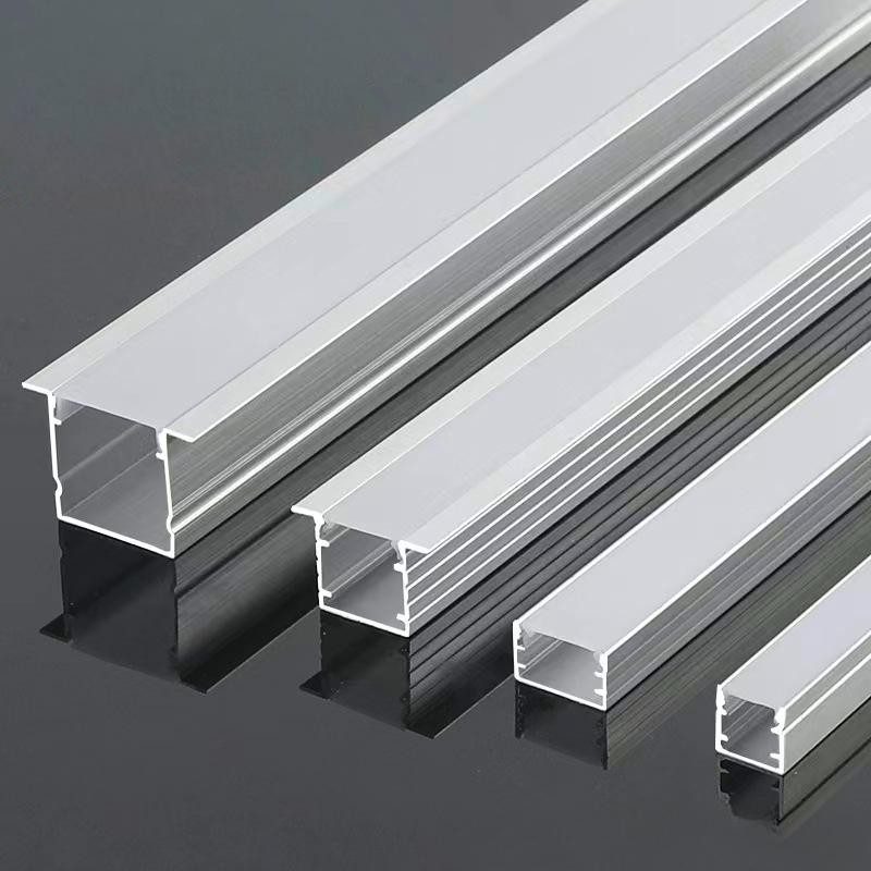 Silver slot white cover 2Pcs,1M Each 17mm*7mmLED line light trough ...