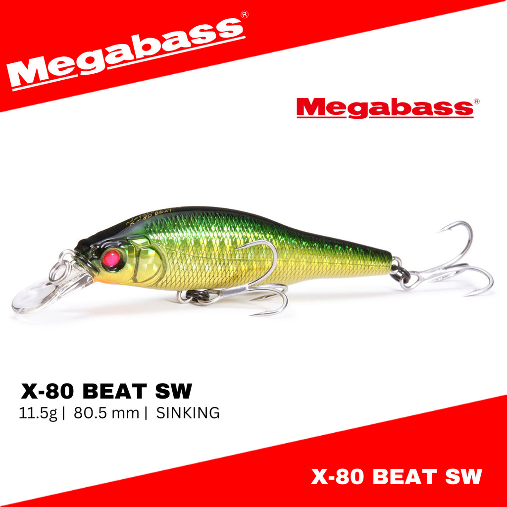 Megabass X-80 Beat SW Sinking Minnow 11.5g 80.5mm | Shopee Philippines