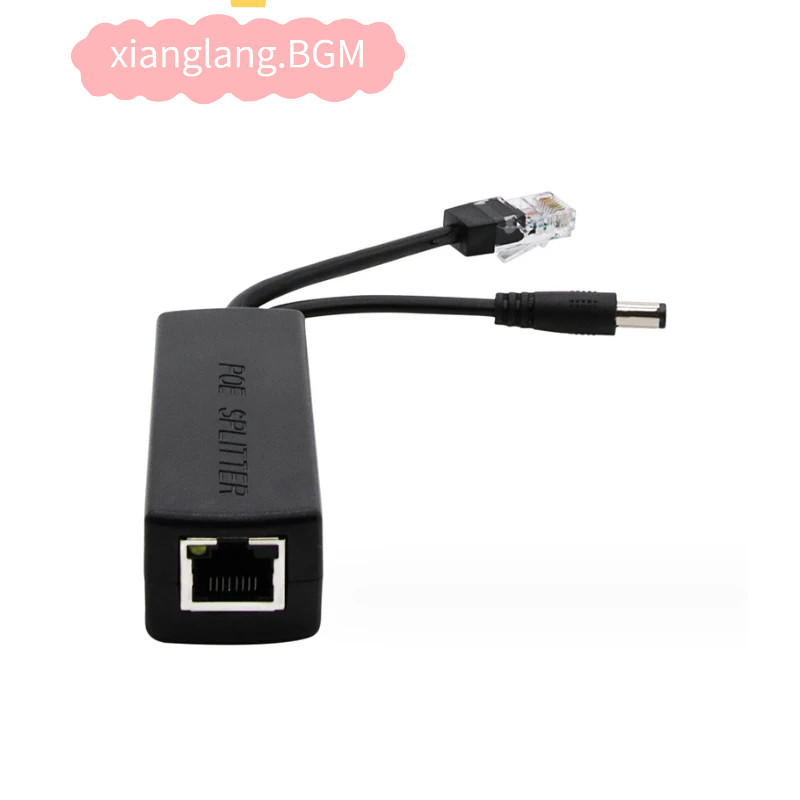 POE Splitter 48V to 12V Connector Extender 100M RJ45 Power Over ...
