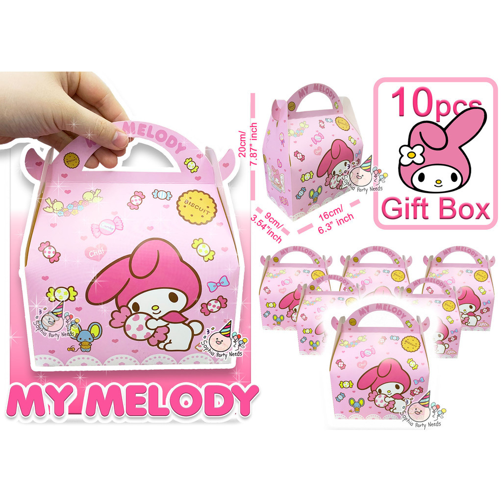 Melody Takeout Box for Donuts Happy Meal and Gift Bags My Melody -10pcs ...