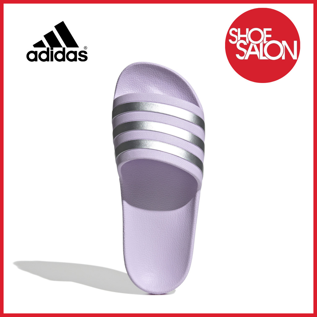 SHOE SALON Adidas Adilette Aqua Women's Slides Ice Lavender/Matte ...
