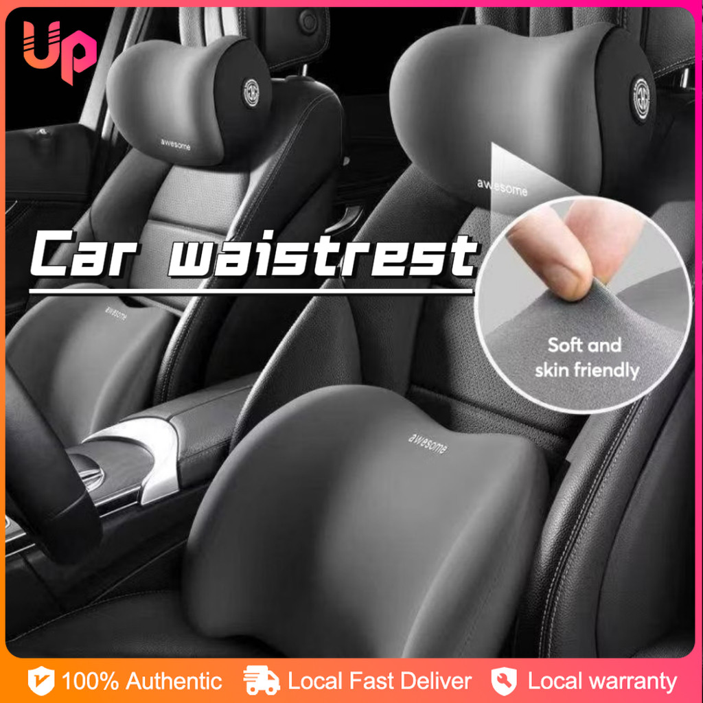 Car Seat Headrest Pillow And Lumbar Support – Comfortable Driving ...