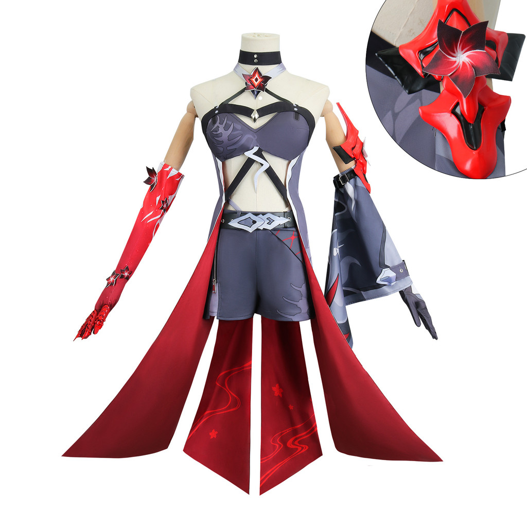 Honkai: Star Rail Acheron cosplay clothing red costume game Halloween ...