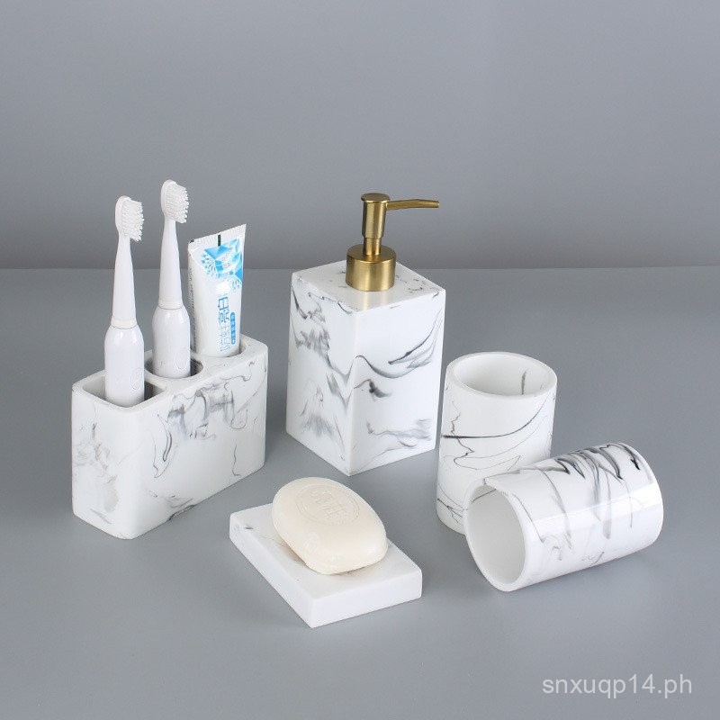New Chinese Style Nordic Bathroom Accessories Bathroom Five-Piece Set ...