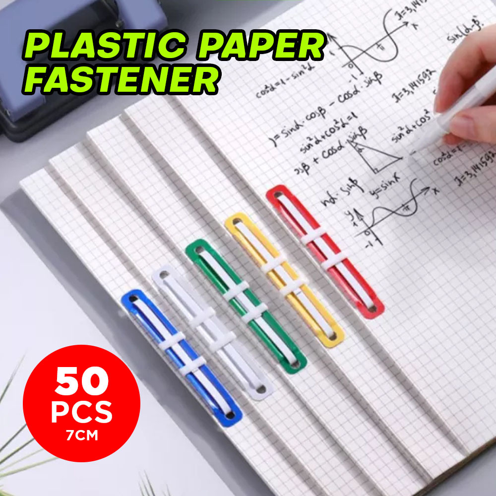 JOY Plastic Paper Fasteners – 50 pcs per Box (Assorted Colors) | Shopee ...