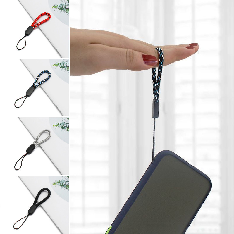 Short fashion phone case hanging rope woven finger rope USB key pendant ...