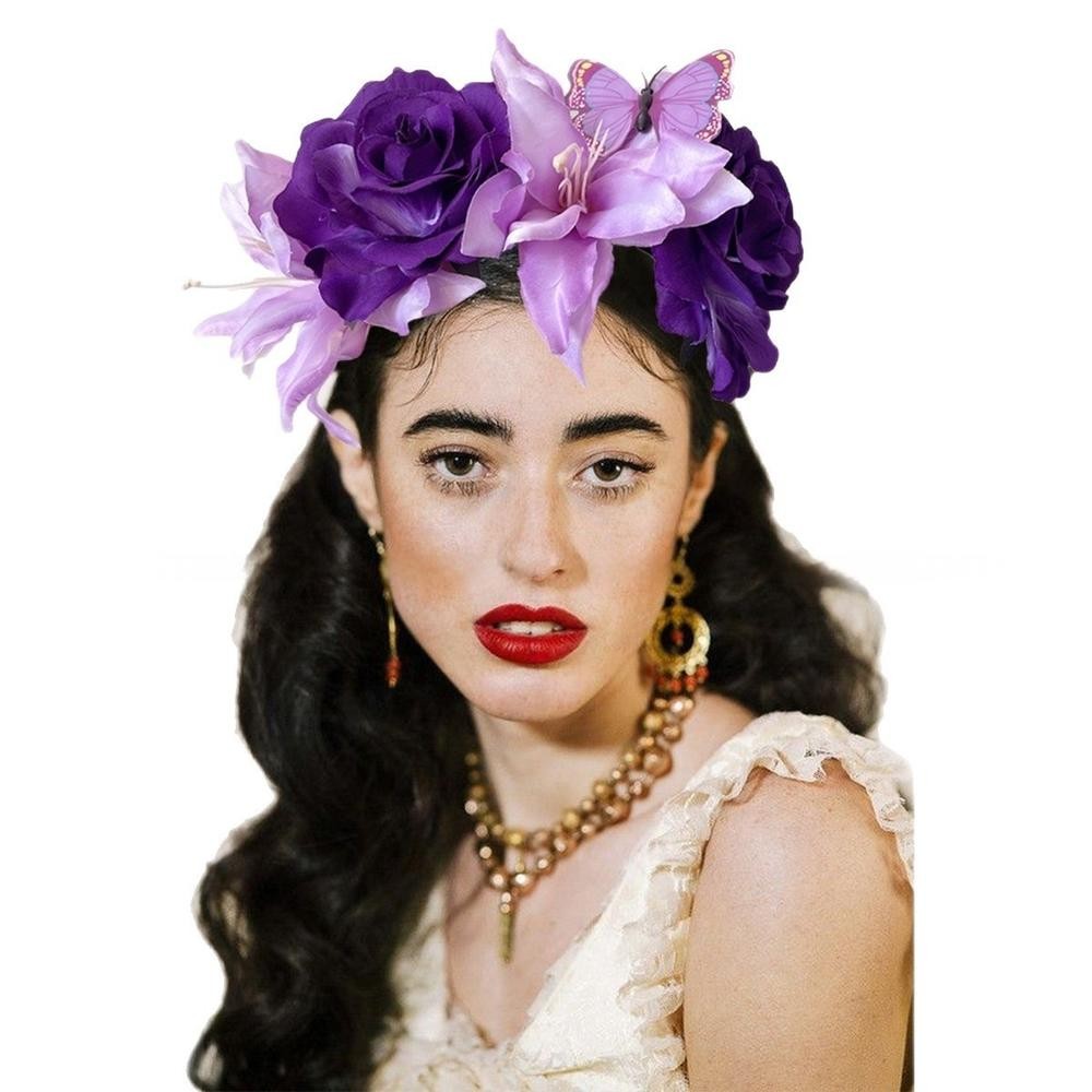 Halloween Headbands, Floral Day of the Dead Headband Mexican Flower ...