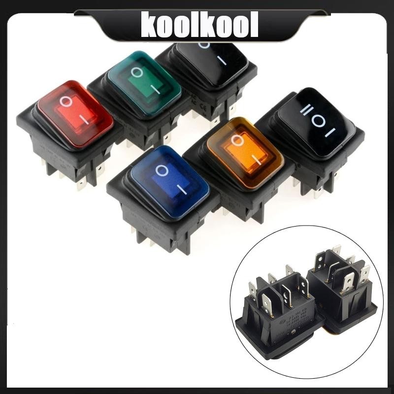 kool KCD4 Boat Rocker Switch With Led Light 4 Pin Snap-in On Switches ...