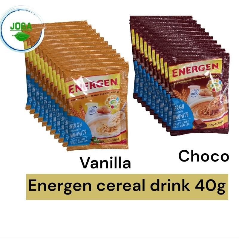 ENERGEN CEREAL DRINK 40g X 10PCS ( CHOCO, VANILLA) | Shopee Philippines