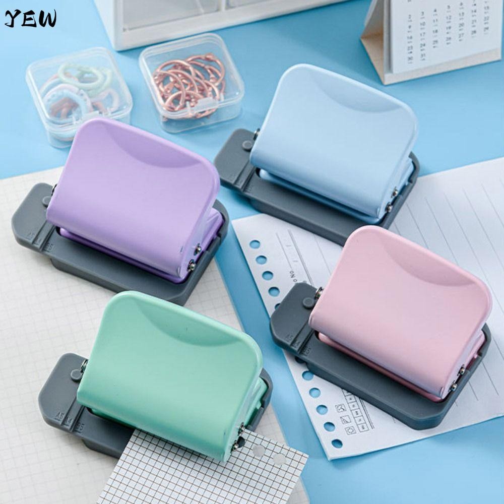 YEW 6-Hole Paper Punch, 6-Hole Labor-saving Round Hole Puncher, Useful ...