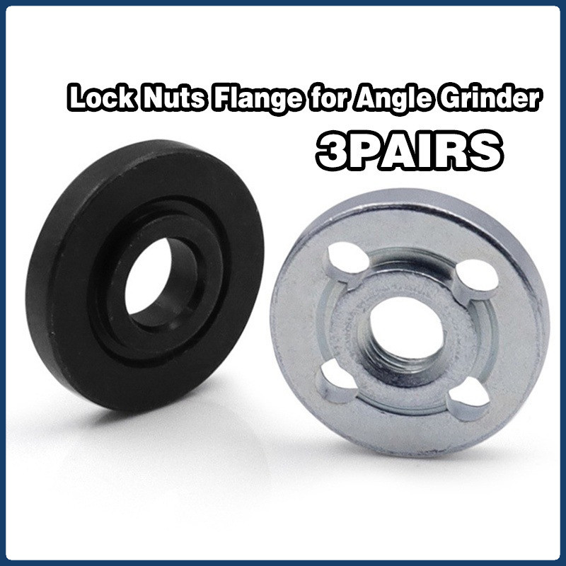 [Local Shipment]3pairs Angle Grinder Flange Kit Lock Nuts Flange Inner ...