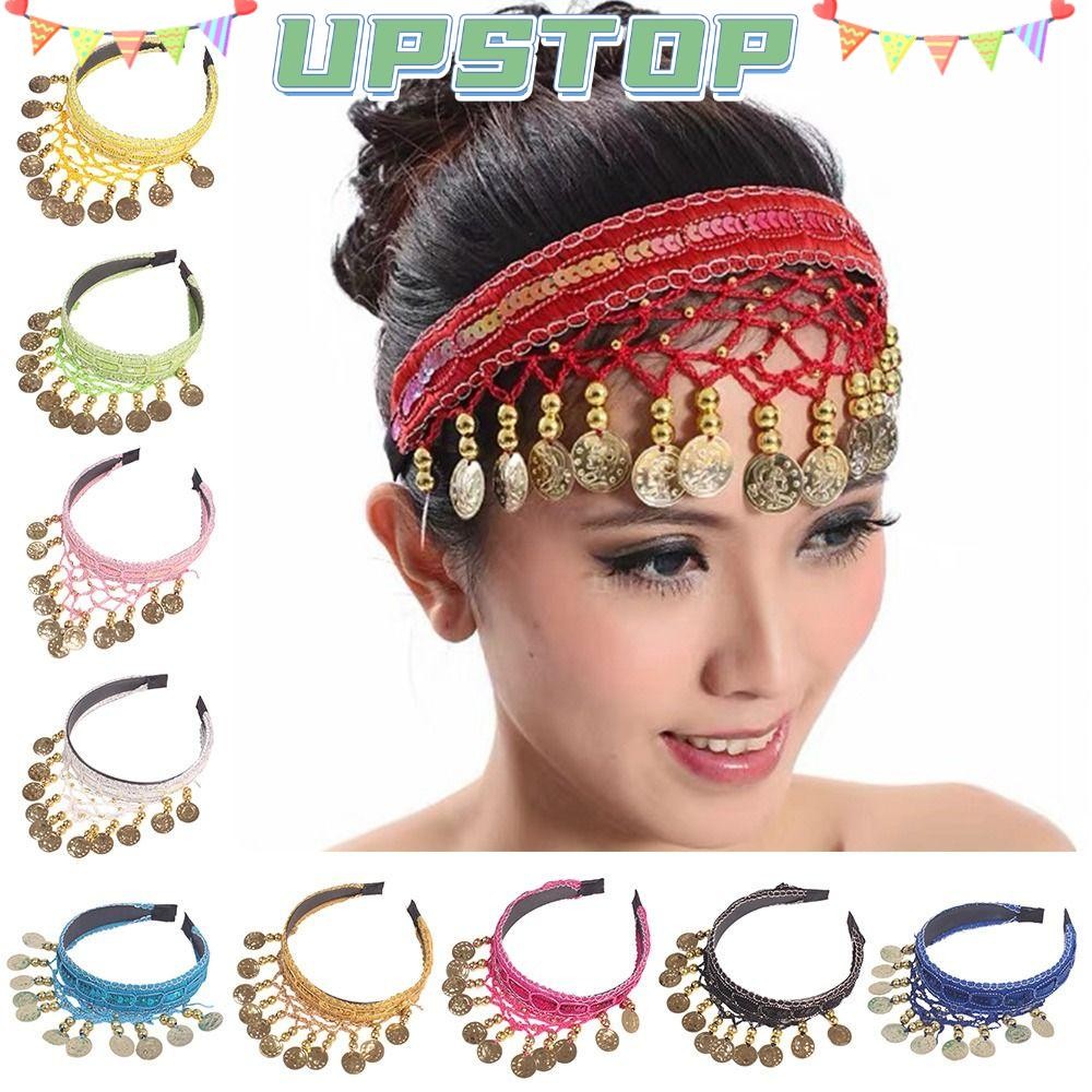 UPSTOPBO Women Belly Dance Headband Ethnic Dance Hair Comb Indian Dance ...